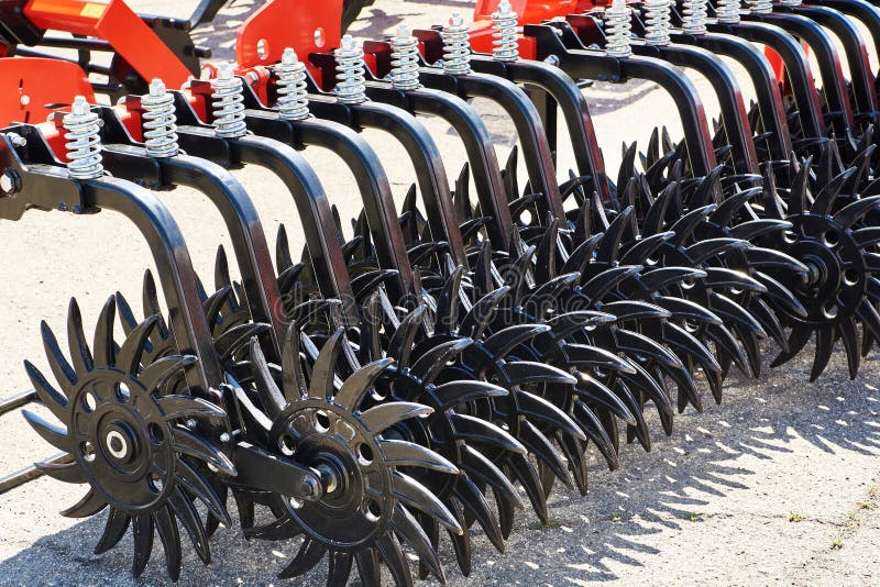 Rotary harrow agricultural stock image. Image of tractor - 326461897