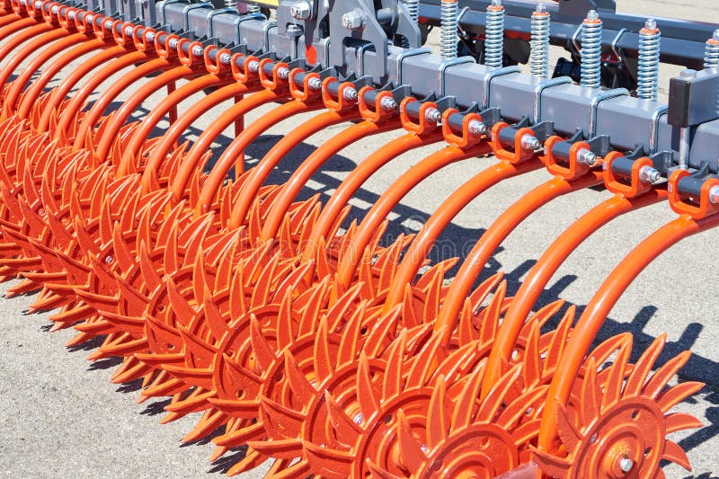 Rotary harrow agricultural stock image. Image of blade - 326728161