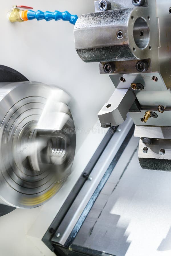 Rotary Lathe Chuck CNC Metal Cutting Machine Stock Photo - Image of ...