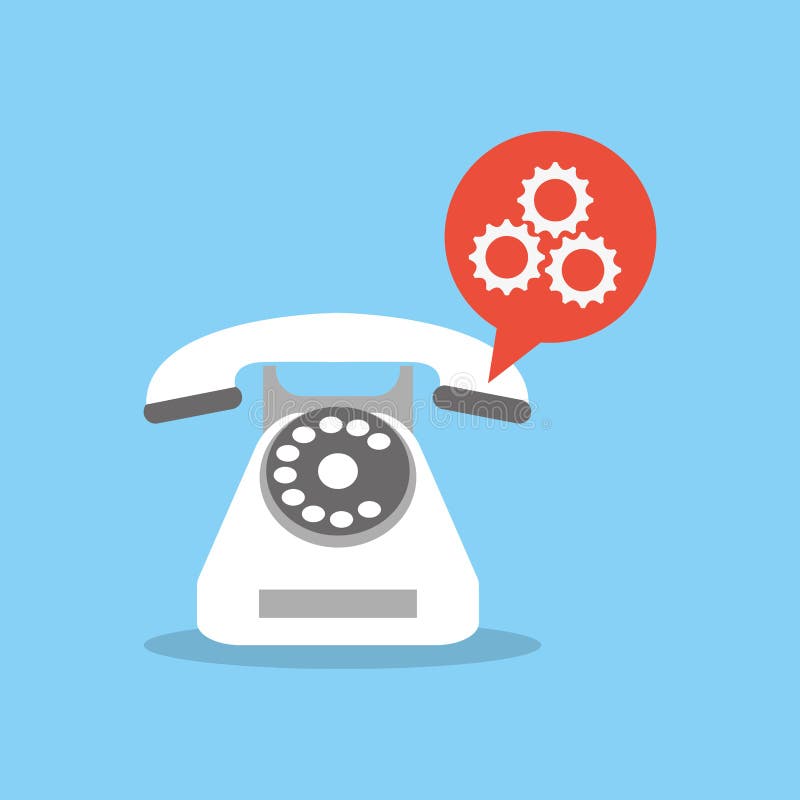 Rotary phone icon image stock illustration. Illustration of retro ...