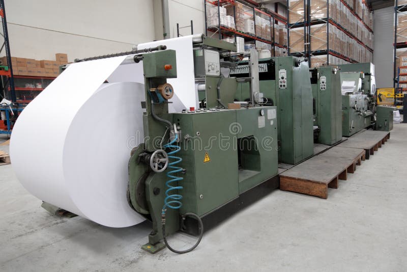 Rotary printing stock image. Image of machine, fabricate - 3424939