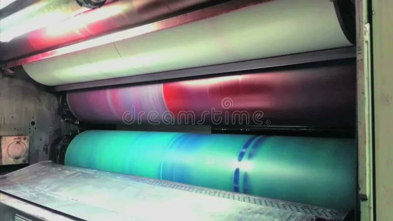 Rotary printing stock video footage. Video of speed, printing - 36285230