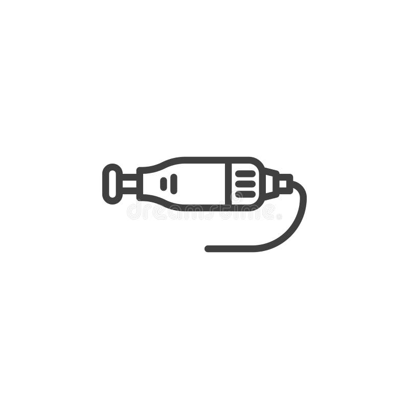 Rotary Tool Kit Icon. Doodle Hand Drawn or Outline Icon Style Stock ...