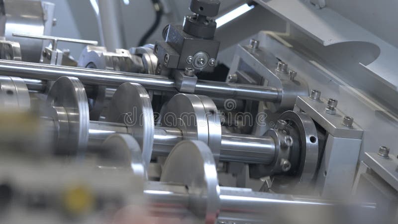 Rotary Unit of Cardboard Sheet Feeding System in Workshop Stock Footage ...