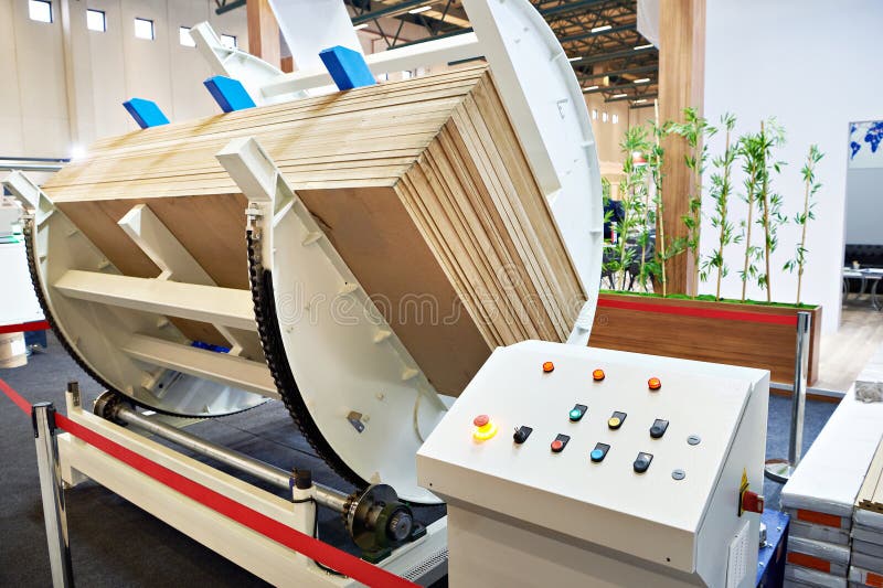 Rotary woodworking machine stock image. Image of technology - 298135235
