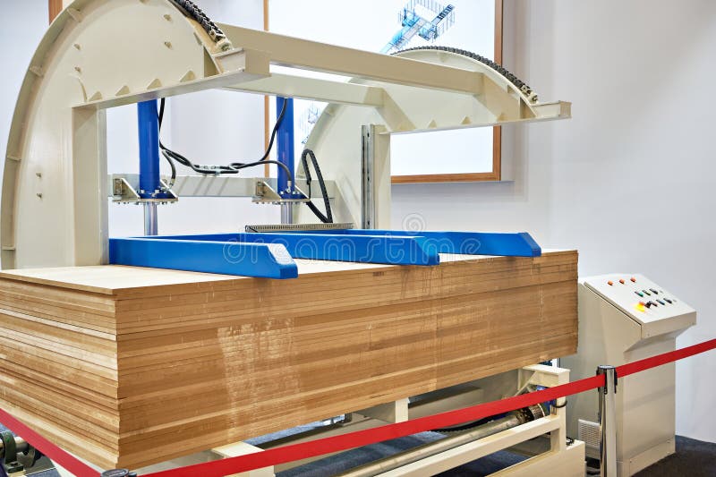 Rotary woodworking machine stock photo. Image of metal - 298135280