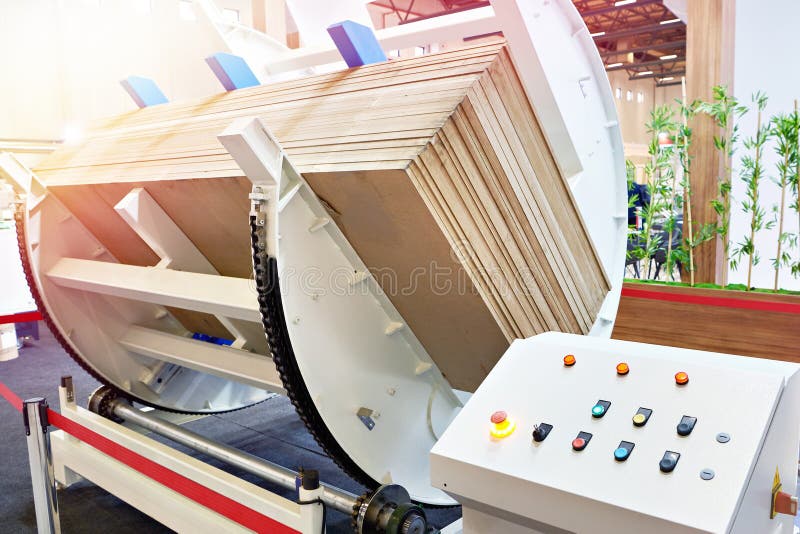 Rotary woodworking machine stock image. Image of technology - 302552349