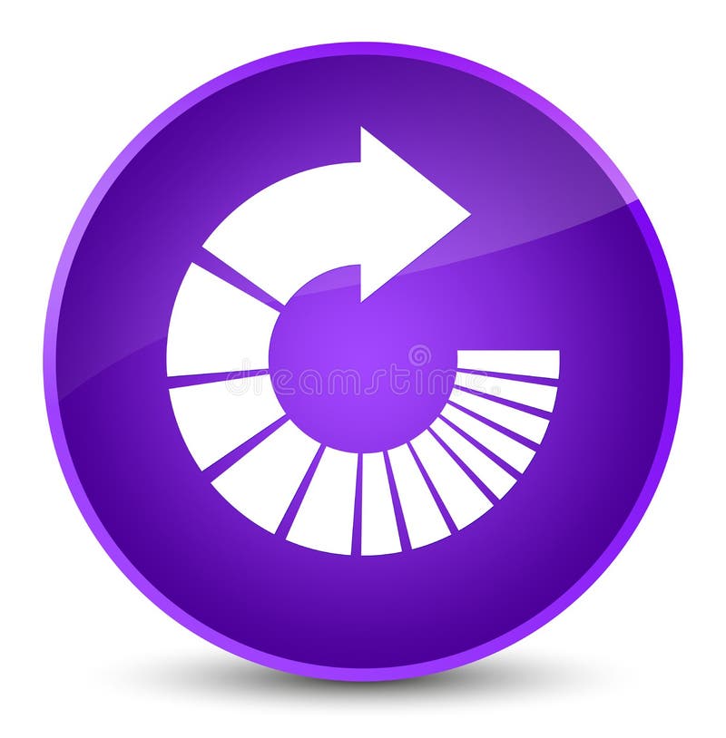 Rotate Arrow Icon Elegant Purple Round Button Stock Illustration ...