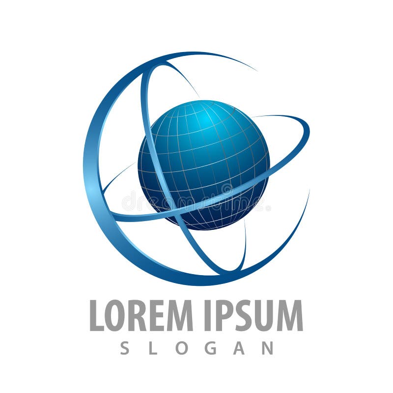 Rotate Circle Orbit Planet Logo Concept Design. Symbol Graphic Template ...