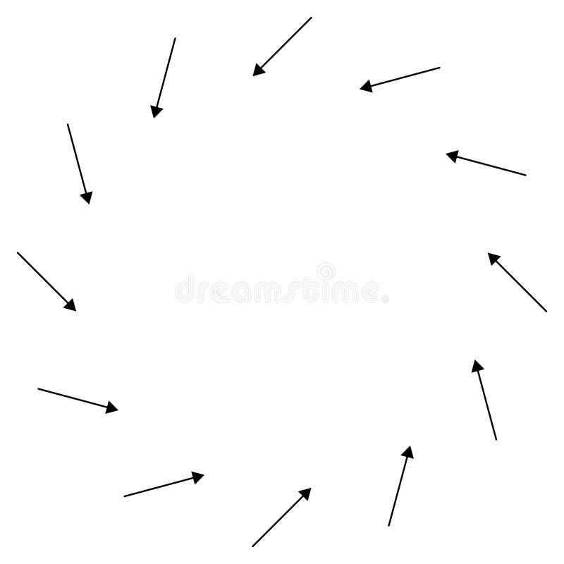 Rotate Circular, Radial Arrows for Cycle, Iteration Concepts ...