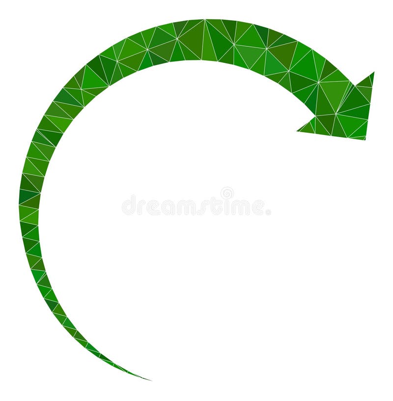 Rotate Forward Triangle Mocaic Icon Stock Vector - Illustration of ...