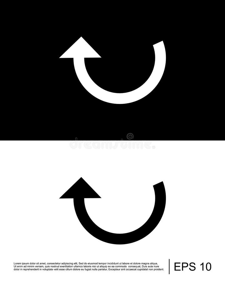 Rotate Icon, Arrow Icon Vector Logo Template Stock Vector ...