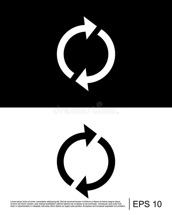 Rotate Icon, Arrow Icon Vector Logo Template Stock Vector ...