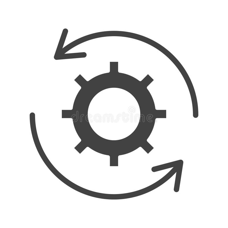 Rotate icon vector image. stock vector. Illustration of outline - 280335574