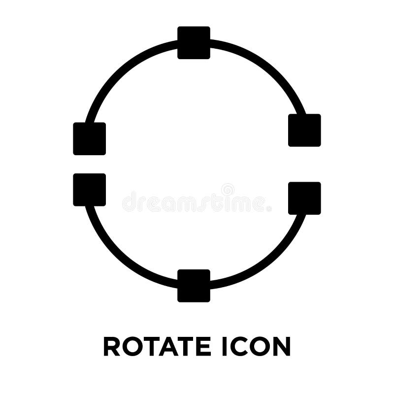Rotate Concept Vector Linear Icon Isolated On Transparent Background ...