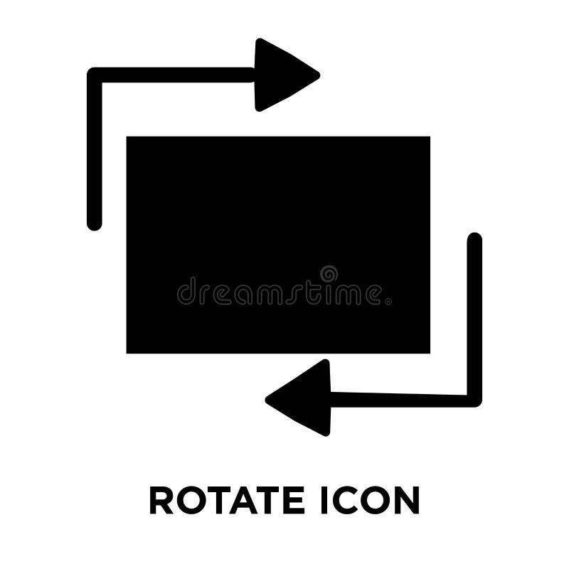 Rotate Icon Vector Isolated on White Background, Logo Concept of Stock ... Rotate Icon Vector Isolated on White Background, Logo Concept of Stock ...