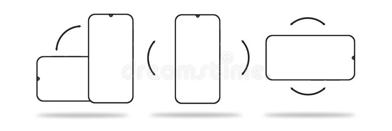 Rotate Mobile Phone. Device Rotation Symbol. Turn Your Device Stock ... Rotate Mobile Phone. Device Rotation Symbol. Turn Your Device Stock ...