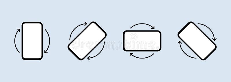 Rotate Mobile Phone. Mobile Screen Rotation. Turn Your Device. Rotate ...