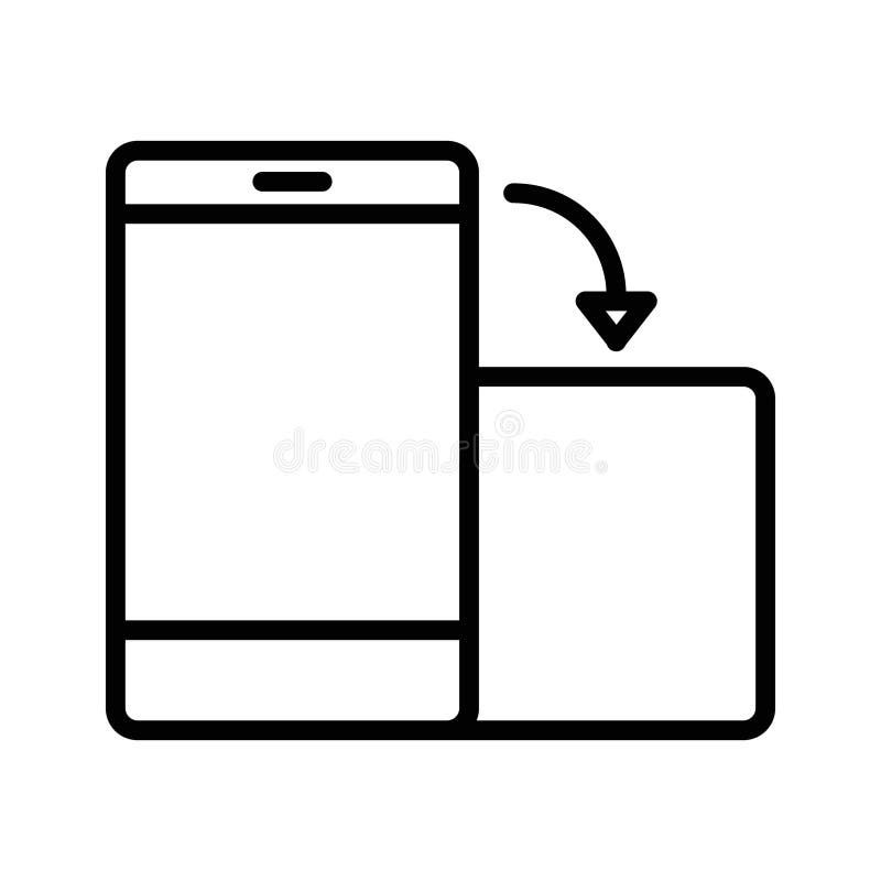 Mobile Phone Game Icon Black Line Art Vector Stock Vector ...