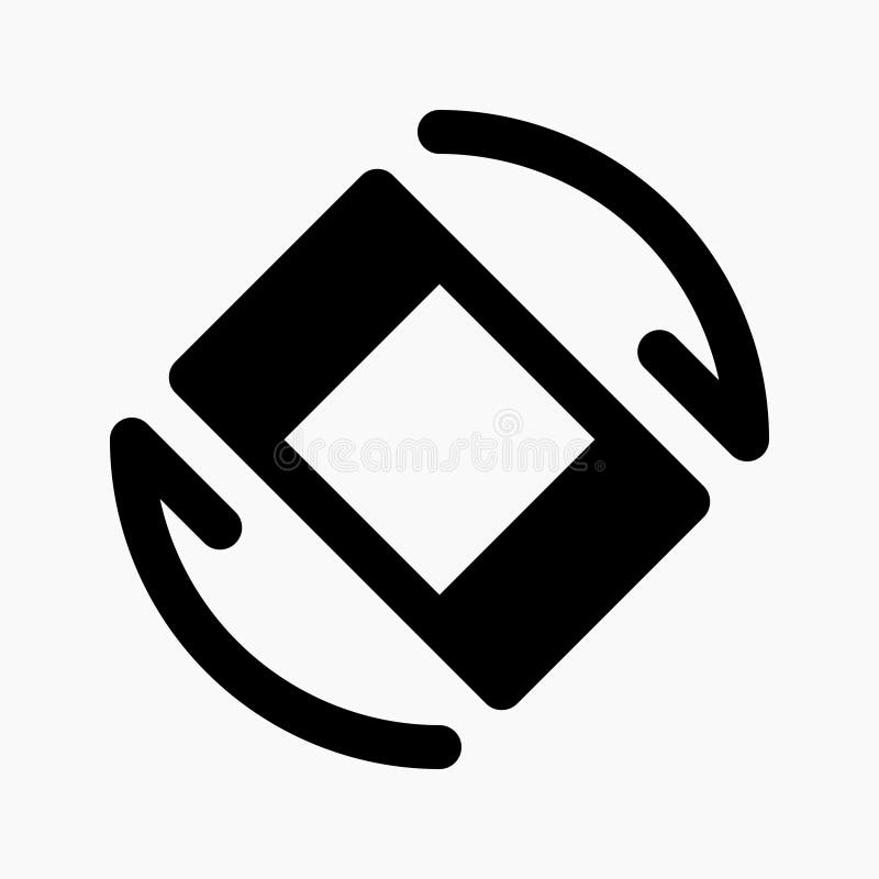 Switch Orientation Button Icon in Filled, Thin Line, Outline and Stroke ...