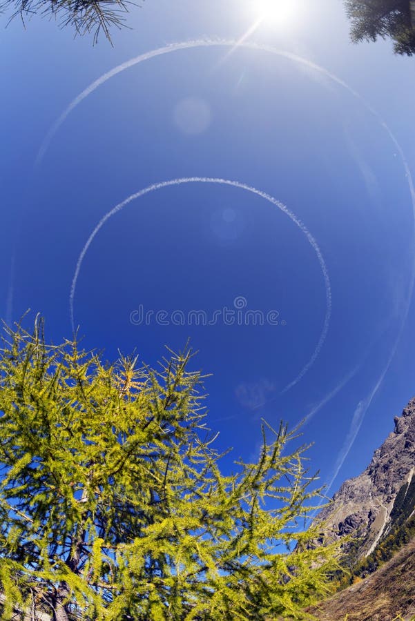 Rotate the Plane Over the Mountains Stock Image - Image of italy, smoke ...