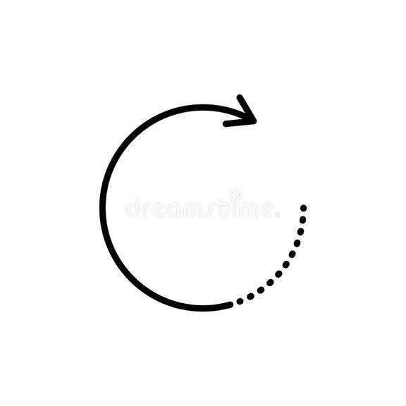 Rotate Right Icon Perfect for Editing and Adjustments Stock Vector ...