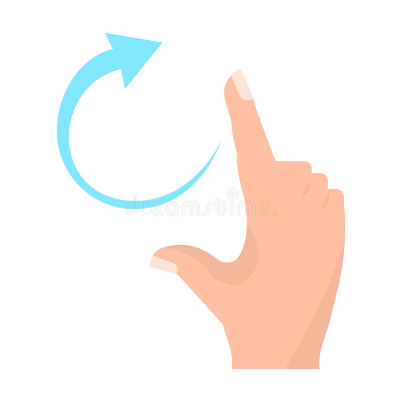 2x rotate vector icon stock vector. Illustration of fingers - 146995832