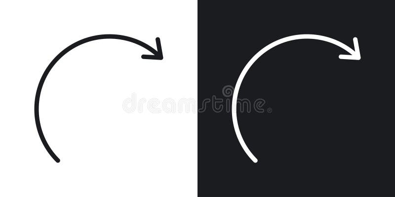 Rotate right icon stock vector. Illustration of icon - 341326811