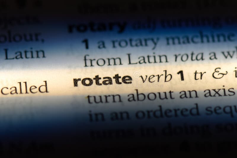 Rotate stock photo. Image of page, macro, definition - 126615688