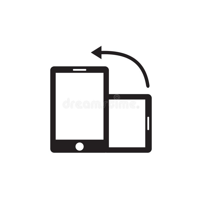 Rotate Screen Icon stock vector. Illustration of auto - 181574363