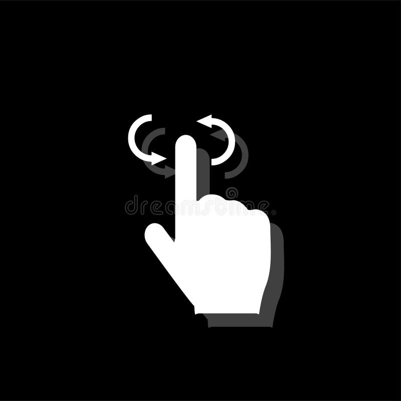 Rotate Smartphone or Cellular Phone or Tablet Icon Flat Stock ...