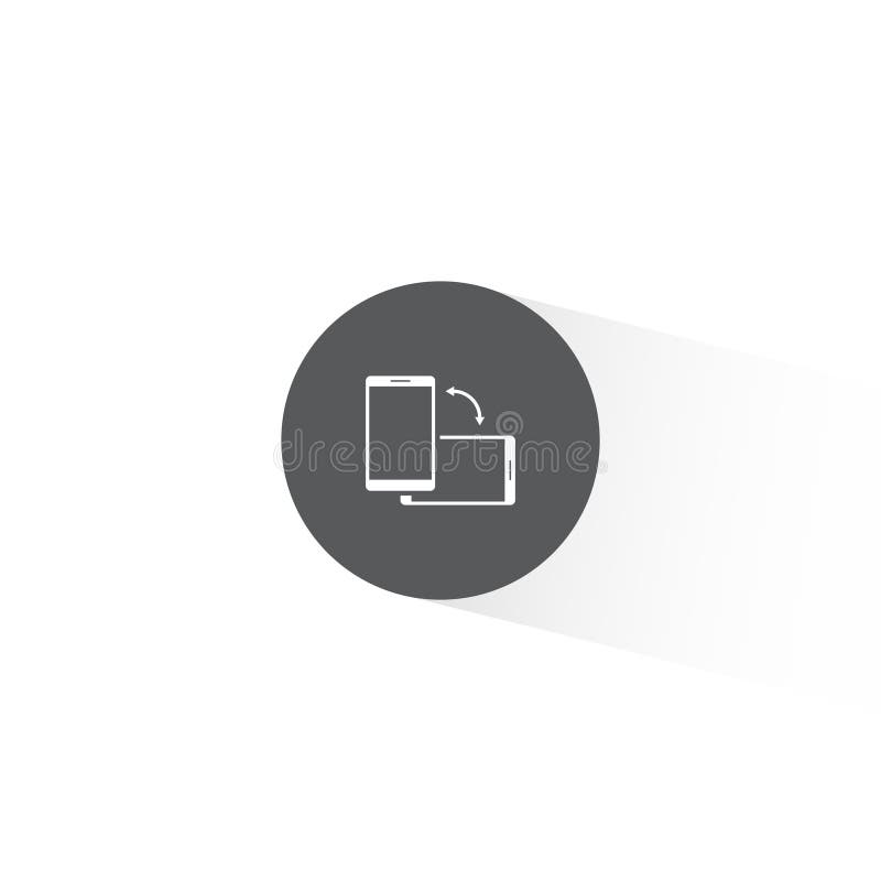 Rotate Smartphone Icon Vector in Trendy Flat Style. Turn Screen Symbol ...