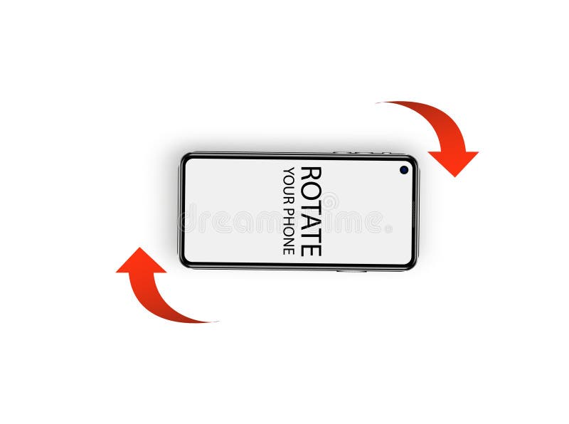 Rotate Smartphone Screen Button Icon Vector. Auto-rotate Symbol Images ...
