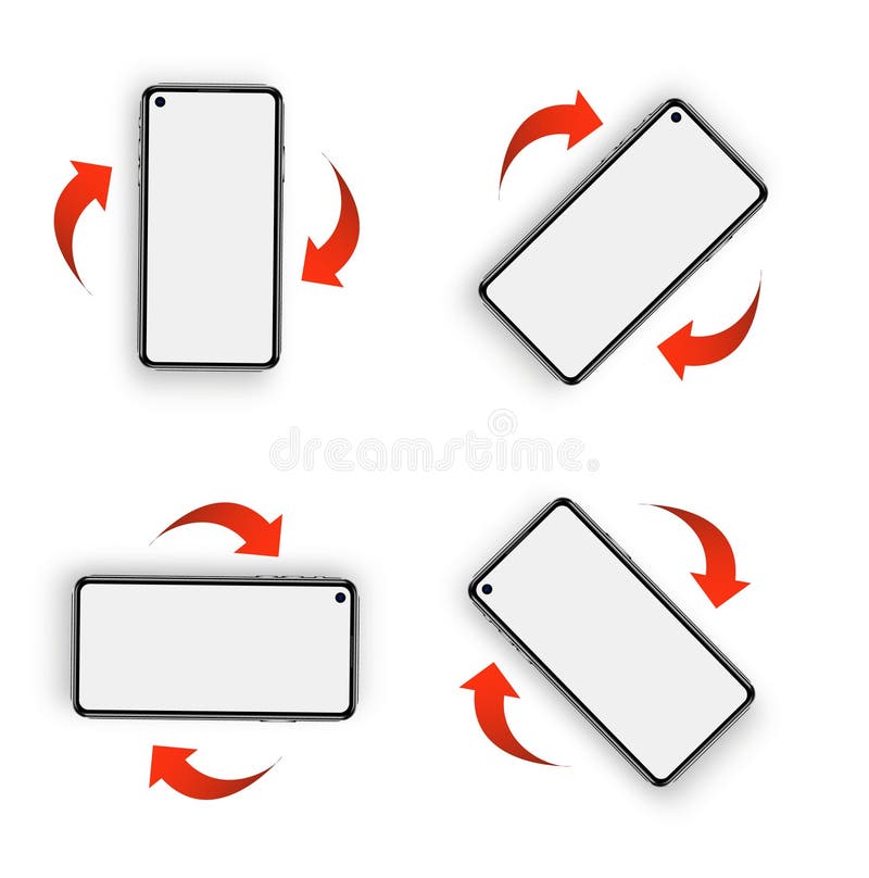 Rotate Smartphone Screen Button Icon Vector. Auto-rotate Symbol Images ...