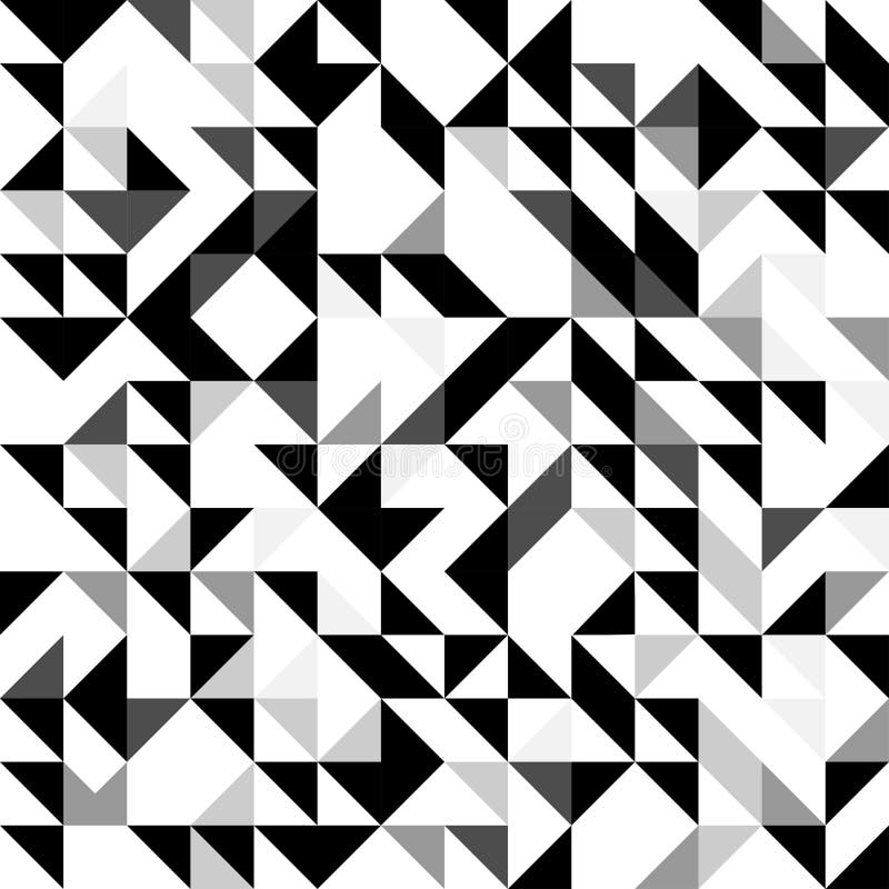 ROTATE TRIANGLE in SQUARE GRID. SEAMLESS GEOMETRIC PATTERN VECTOR Stock ...