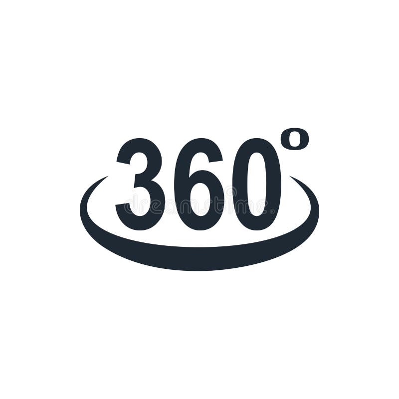 Rotate, turn 360 icon stock vector. Illustration of circle - 189117239