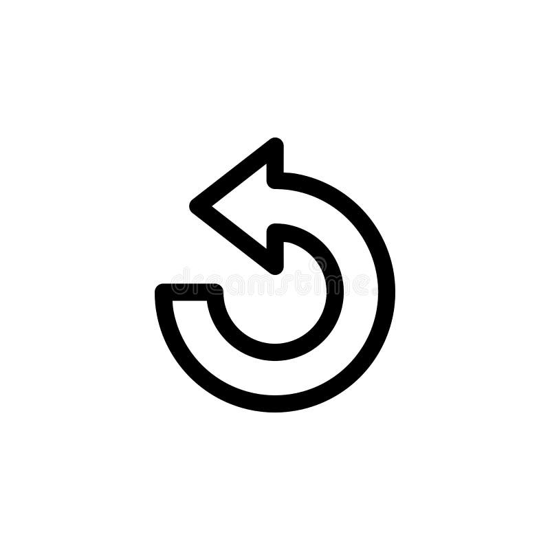 Rotate Icon stock vector. Illustration of computer, navigation - 181838673