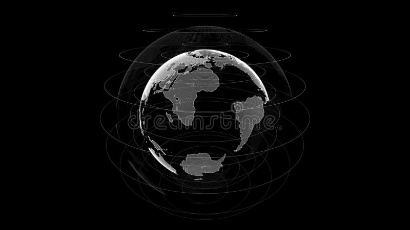 Rotating Abstract Planet Earth in Space. Stock Footage - Video of orbit ... Rotating Abstract Planet Earth in Space. Stock Footage - Video of orbit ...