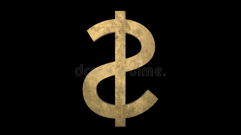 Rotating 3D Dollar Symbol in Green Screen Stock Footage - Video of ...