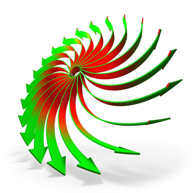 Rotating Green Arrow Stock Illustrations – 430 Rotating Green Arrow ...