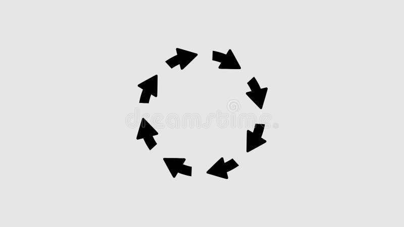 Rotating Arrows Graphic Animation. Alpha Channel Stock Video - Video of ...