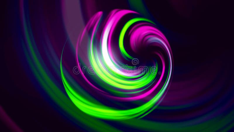 Rotating Ball with Moving Spiral. Motion. Beautiful Spiral Rotates ...