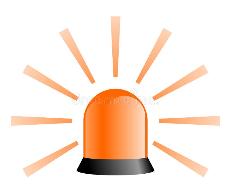 Rotating Beacon - Orange Stock Photos - Image: 8166513