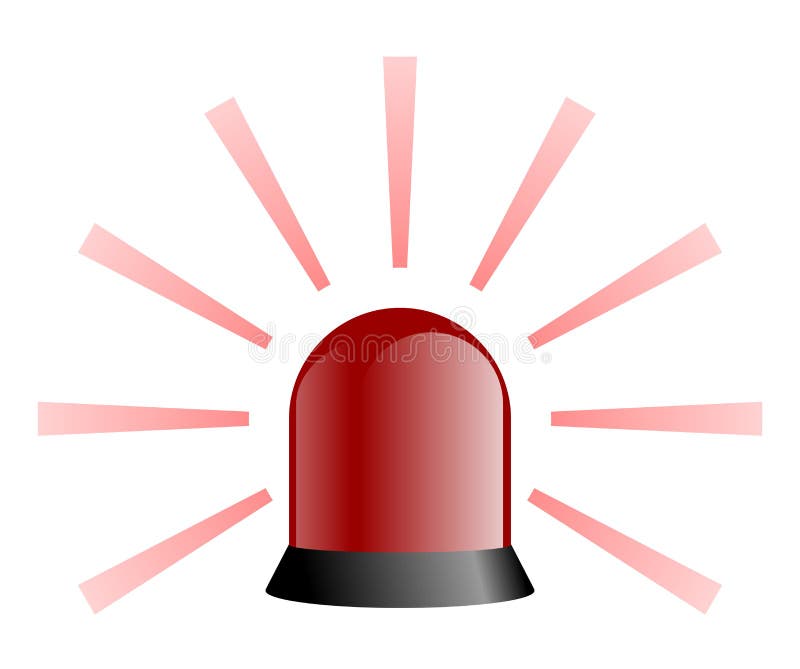 Rotating Beacon - Red stock illustration. Illustration of rotating ...