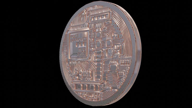 Rotating bitcoin stock footage. Video of enterprise - 220460034