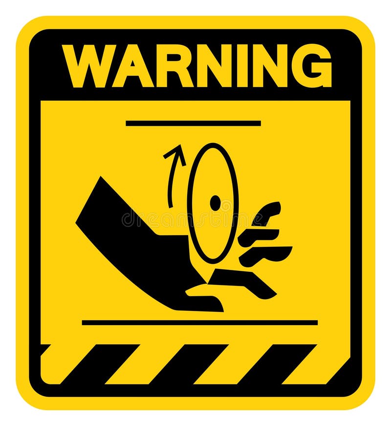 Rotating Blade Warning Sign, Vector Illustration, Isolate on White ...