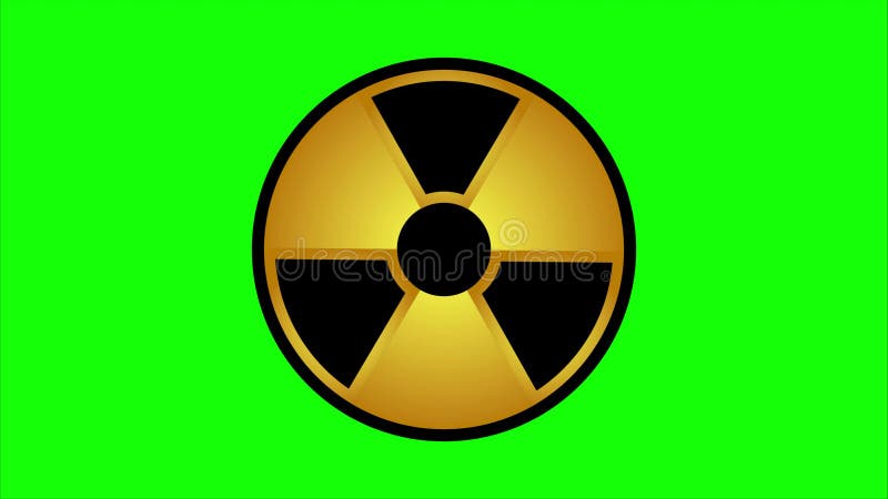 Rotating Blinking Nuke Sign Symbol Animation Motion Graphics Stock ...