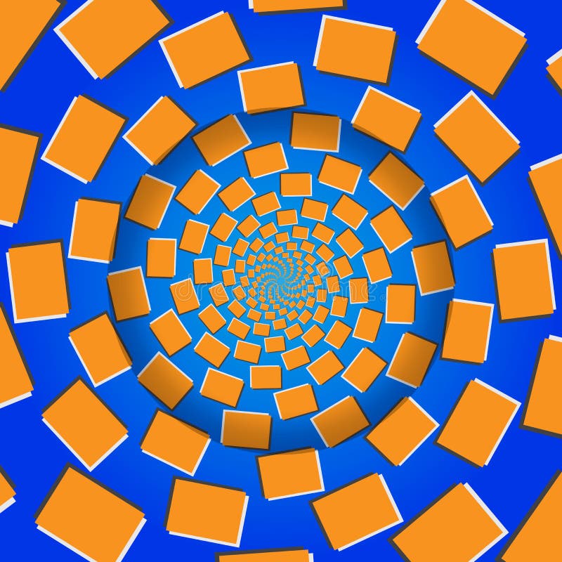 Optical Illusion Spin Cycle, Abstract Vector Pattern. Stock Vector ...