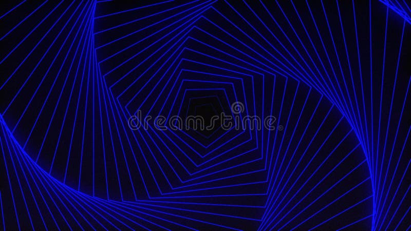 Rotating Blue Color Polygon Line Background with Beautiful Pattern ...