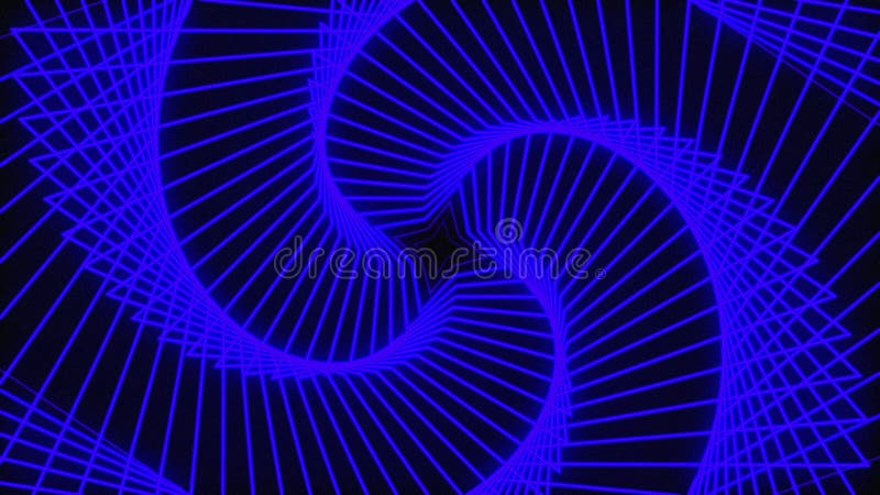 Rotating Blue Color Star Line Background with Beautiful Pattern. Stock ...